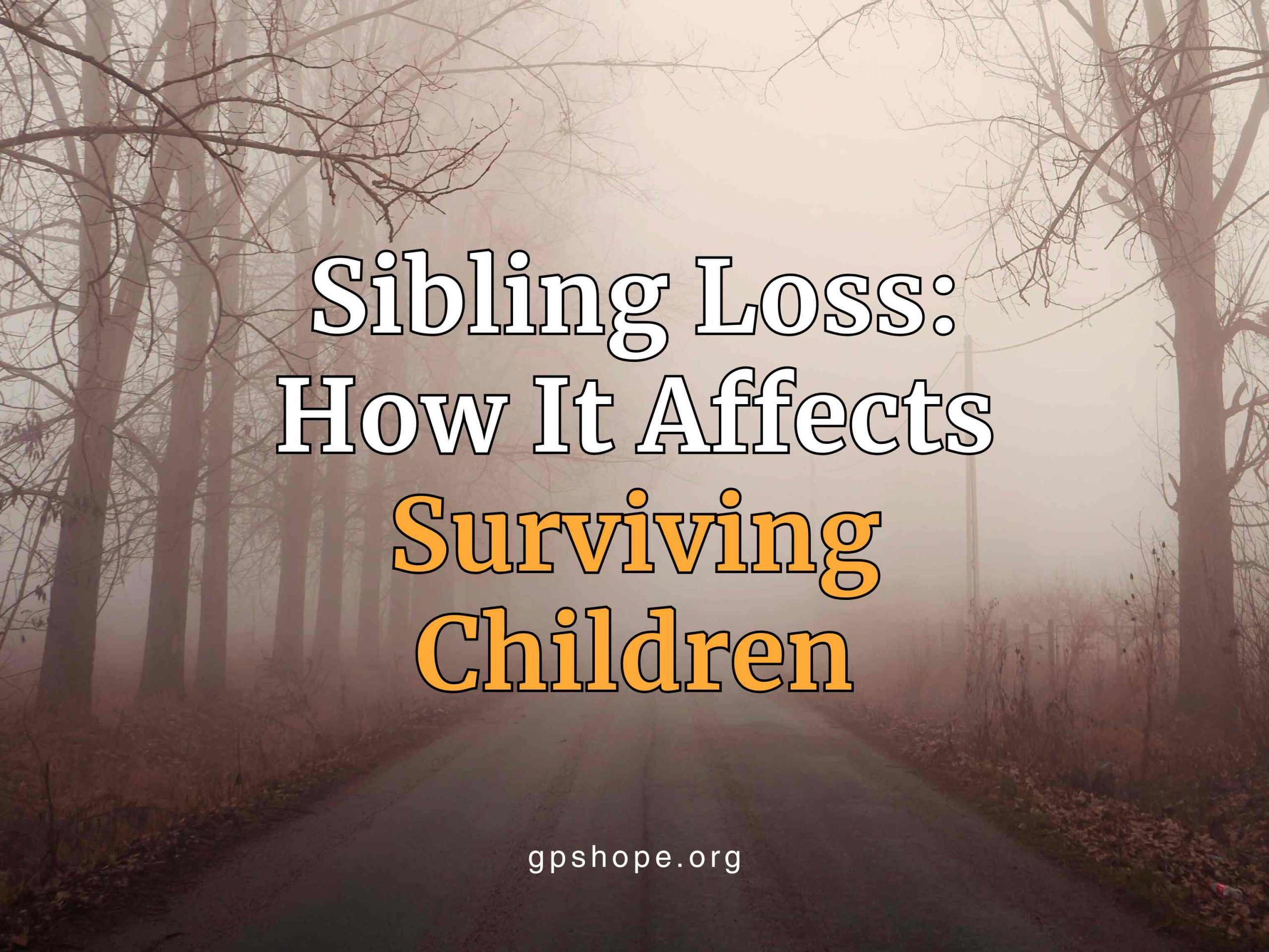Sibling Loss: How It Affects Surviving Children - GPS Hope